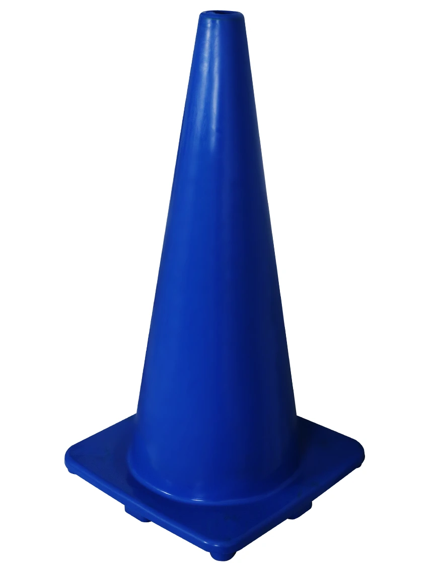solid blue 28 inch 5 lb economy cone | CEB28 | TrafficCones.com