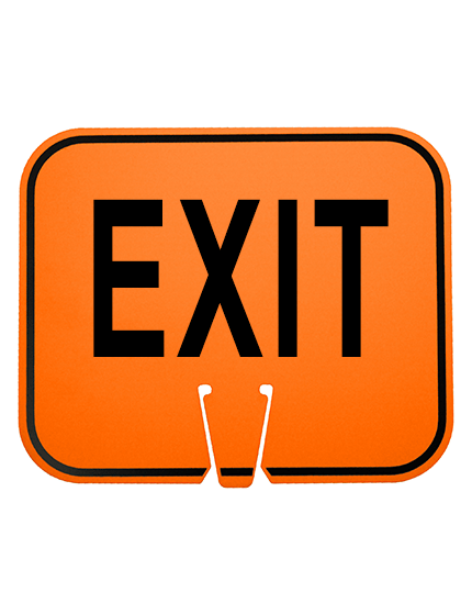 Exit Clip-On Sign - Clip-On Signs for Traffic Cones | COSHREF-EXIT ...