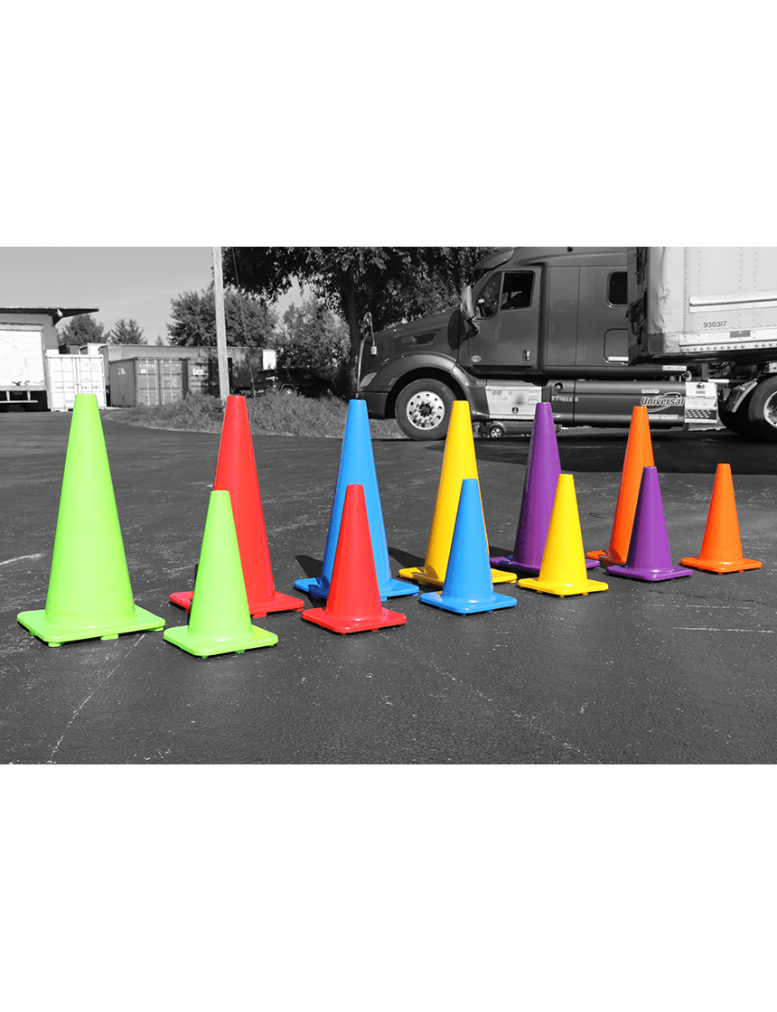 solid red 28 inch 5 lbs economy cone | CER28 | TrafficCones.com