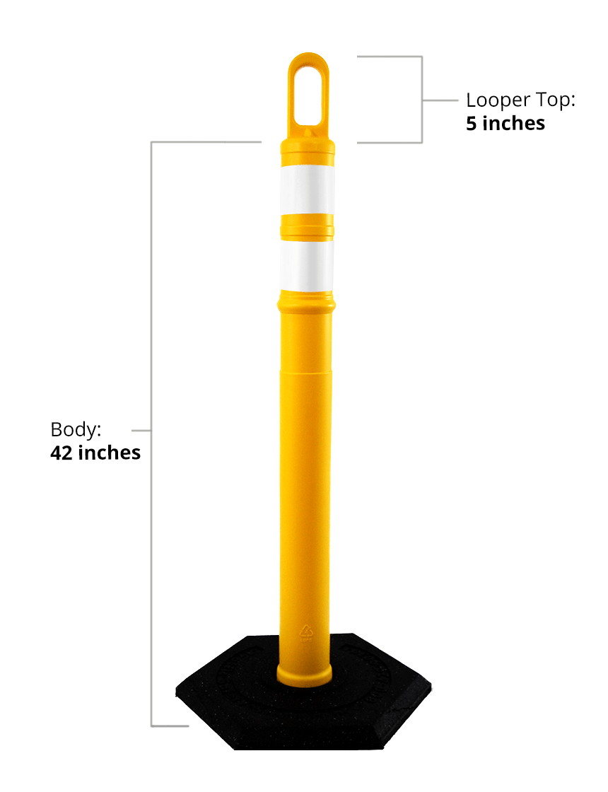 42 inch Looper Tubes | TL42Y-3 | TrafficCones.com