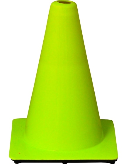 lime 12 inch flow molded traffic cone | CL12 | TrafficCones.com