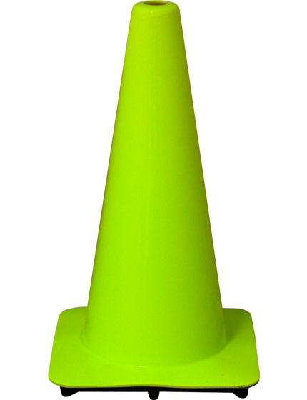 lime 18 inch flow molded traffic cone | CL18 | TrafficCones.com