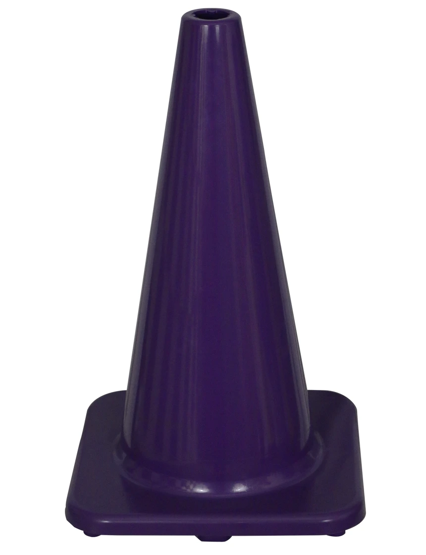 solid purple 18 inch economy traffic cone | CEP18 | TrafficCones.com